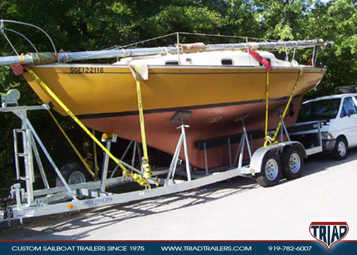 Custom Sailboat Trailers 25ft to 30ft | Triad Trailers