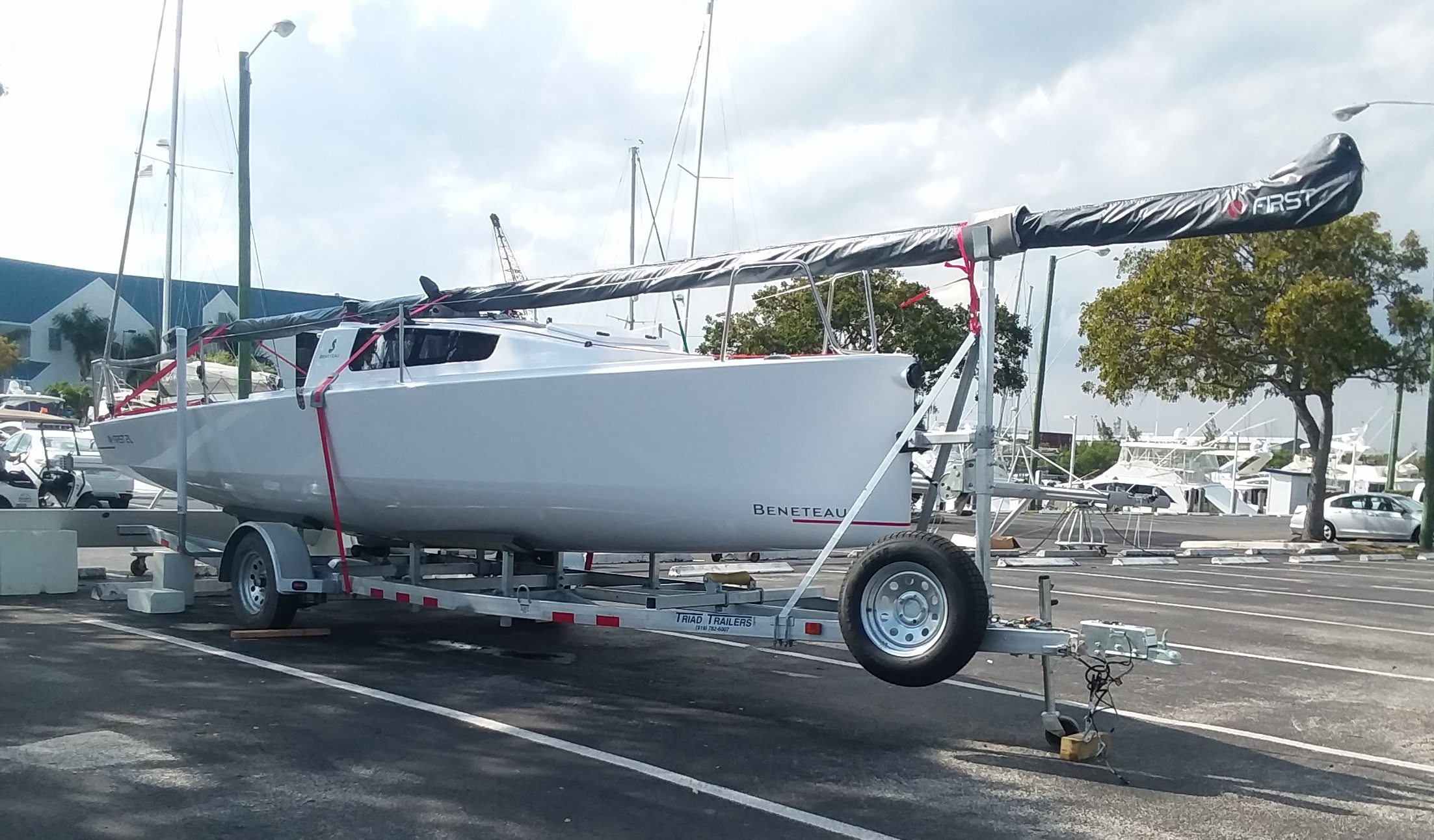 Custom Sailboat Trailers Under 24ft | Triad Trailers